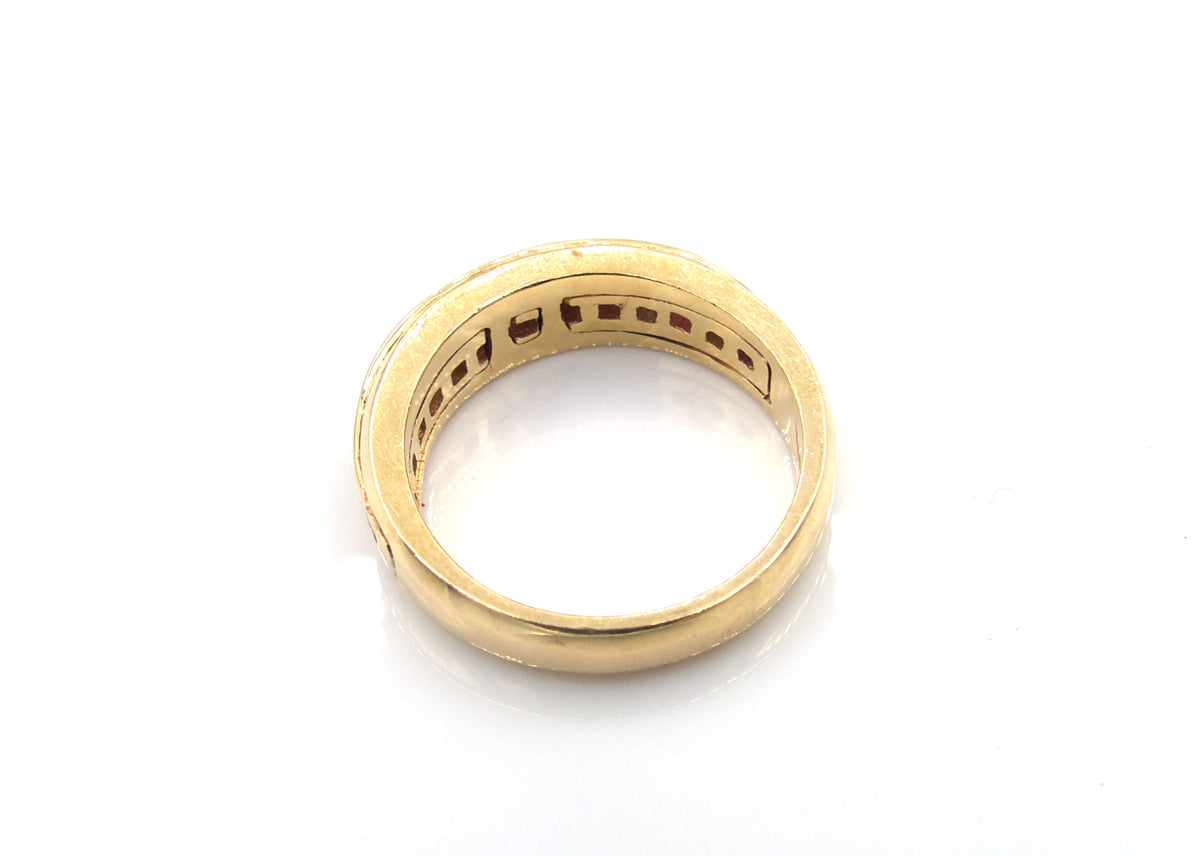 Ruby Diamond Channel Set Ring – Ben Moses Jewelry