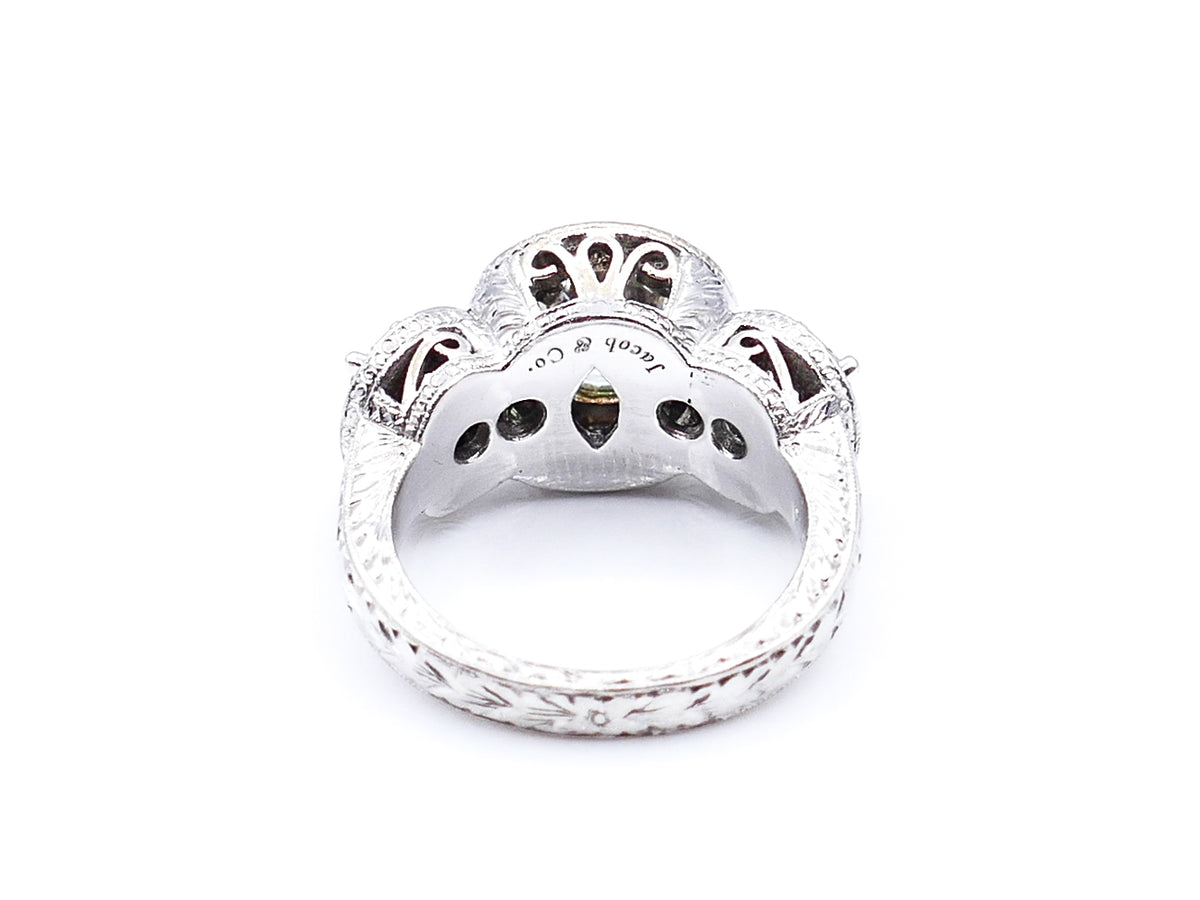 Jacob & Co. Triptych 3 Carat Diamond Platinum Ring – Ben Moses Jewelry